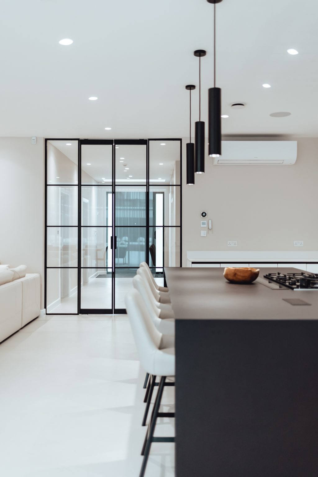 Internal pivot doors Oxford by Black Steel Doors